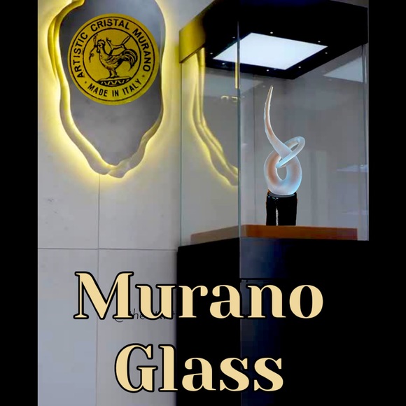 Murano | Art | Murano Glass Free Form Spiral Design Love Knot Singed R ...